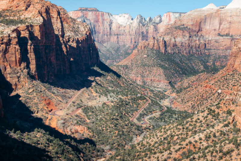 Zion Canyon Overlook: Canyon Overlook vs. Observation Point - Roads and ...