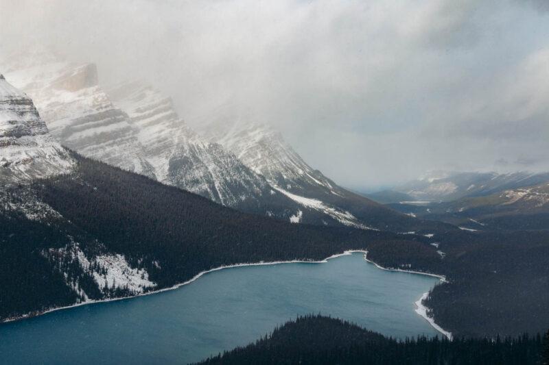 Winter Hike to Peyto Lake, Canada - Roads and Destinations